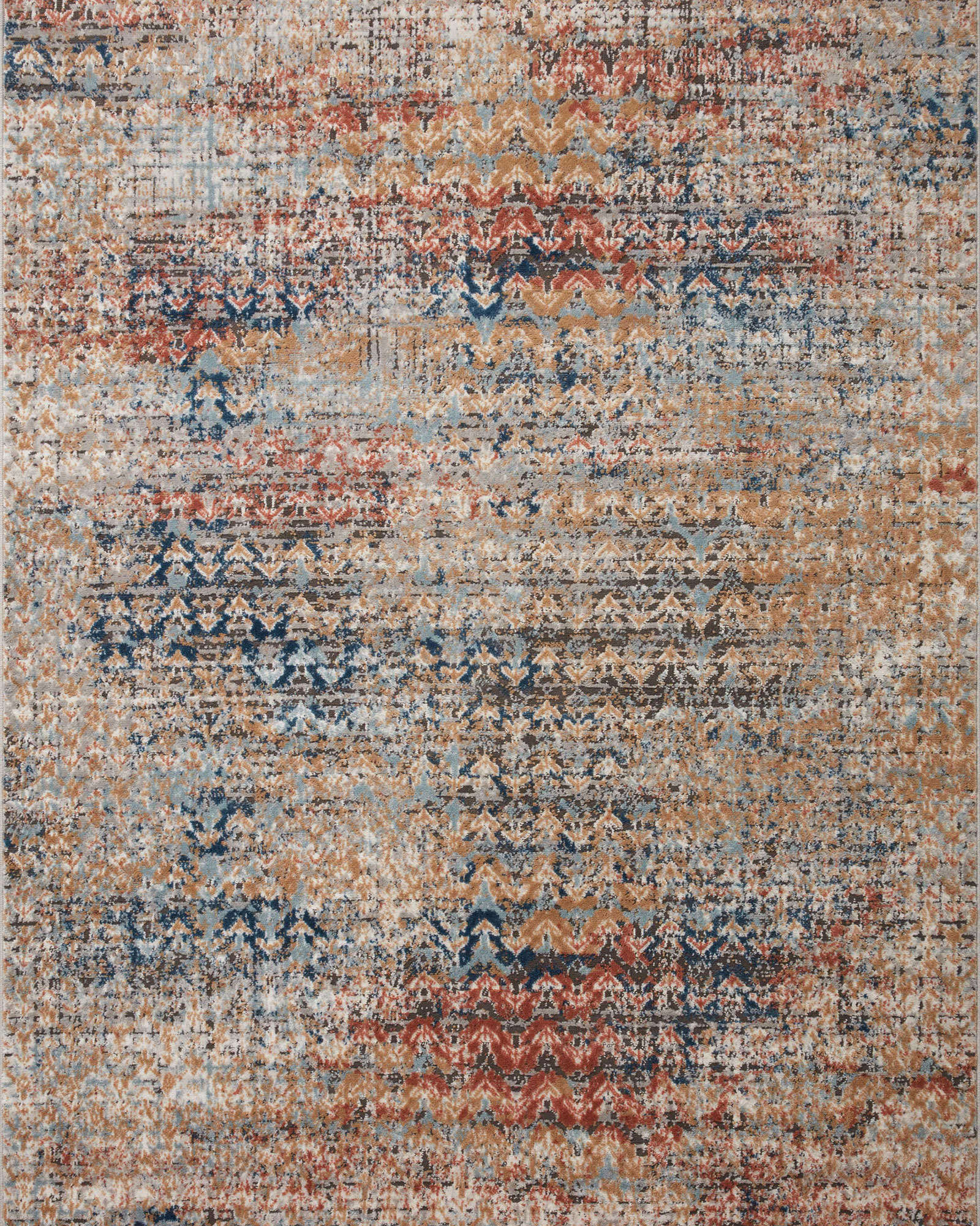 Loloi Bianca BIA-09 Ocean/Spice Area Rug | Carpet Exchange