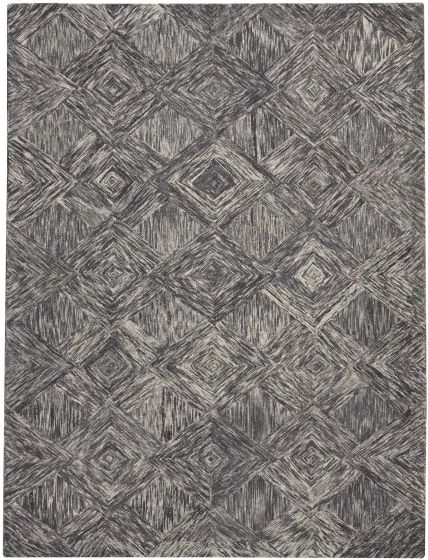 Nourison Interlock ITL01 Charcoal 8'x10'6" Rug