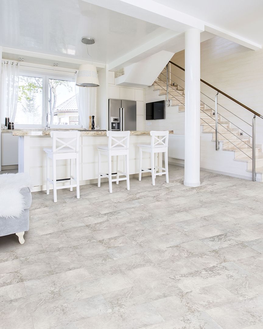 Coretec Plus Tile Cardinal Stone - Luxury Vinyl | Carpet Exchange