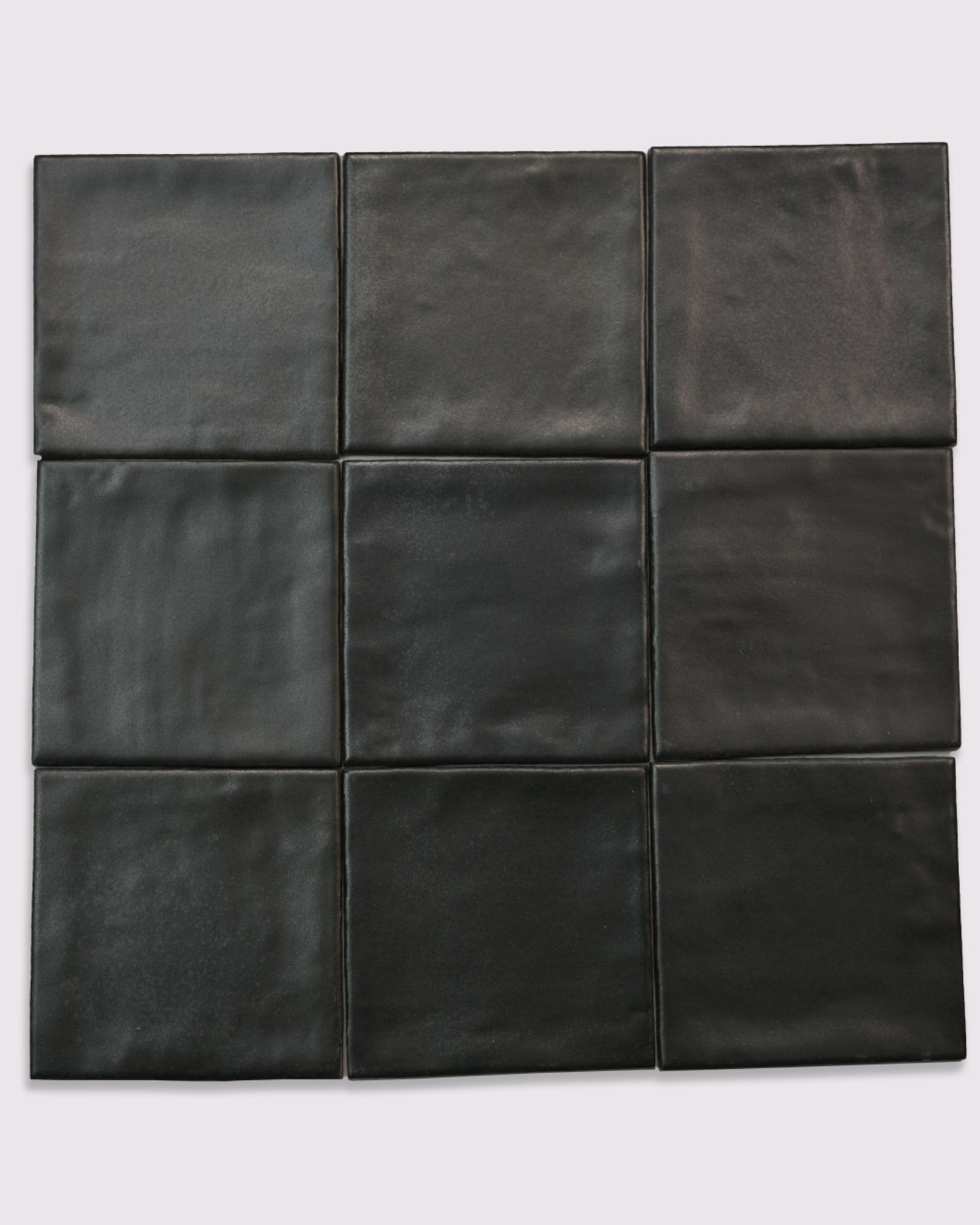 Bedrosians Celine Black 4"x4" Tile | Carpet Exchange