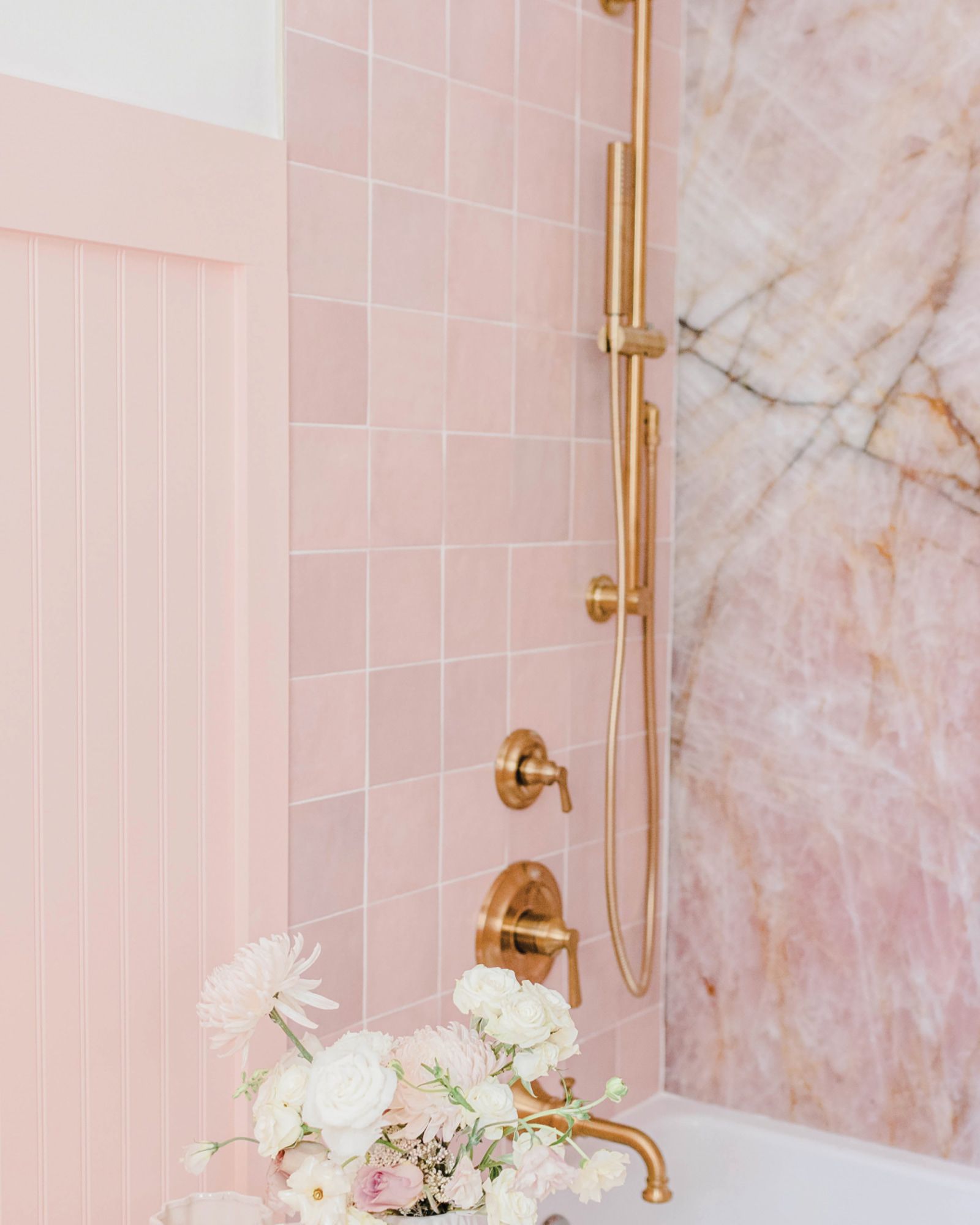 Bedrosians Cloe Pink 5"x5" Tile | Carpet Exchange