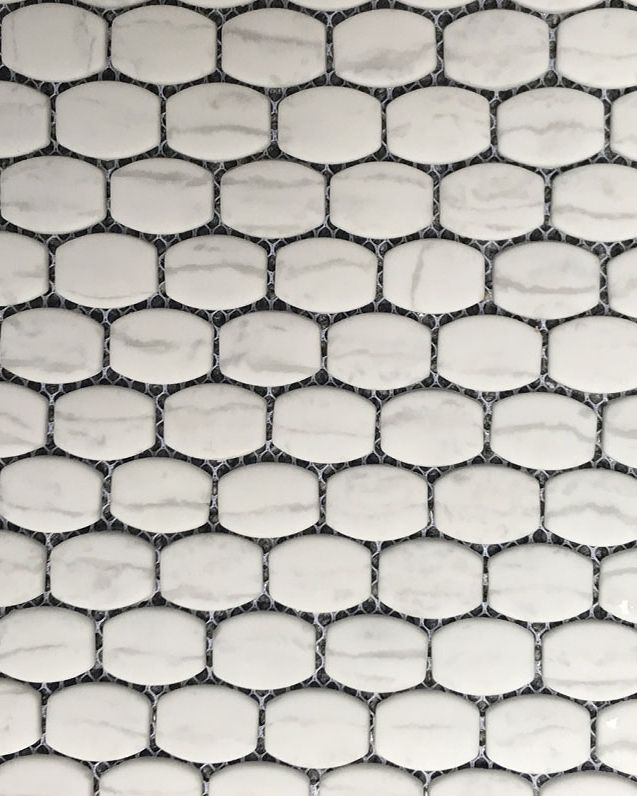 Micro Crystal Stone II Statuario Barrell Mosaic Tile | Carpet Exchange