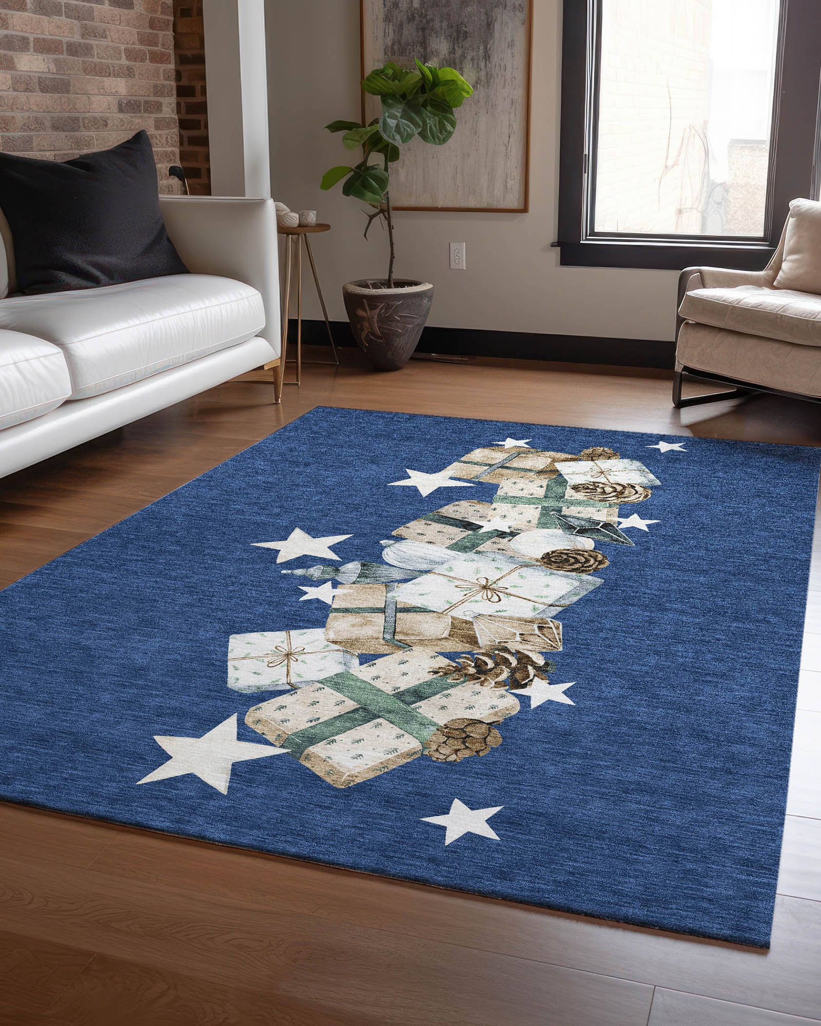 Wonderland WN33 Navy 10'x14' Area Rug | Carpet Exchange