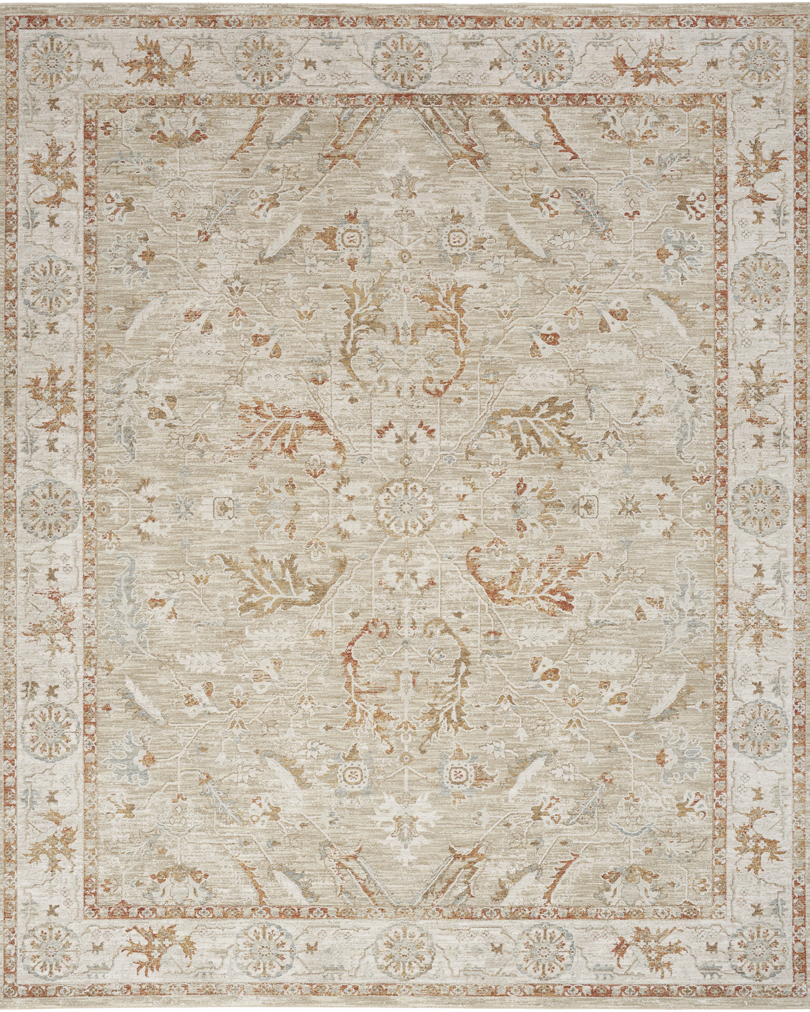 Nourison Infinite IFT01 Sage Ivory Rug | Carpet Exchange