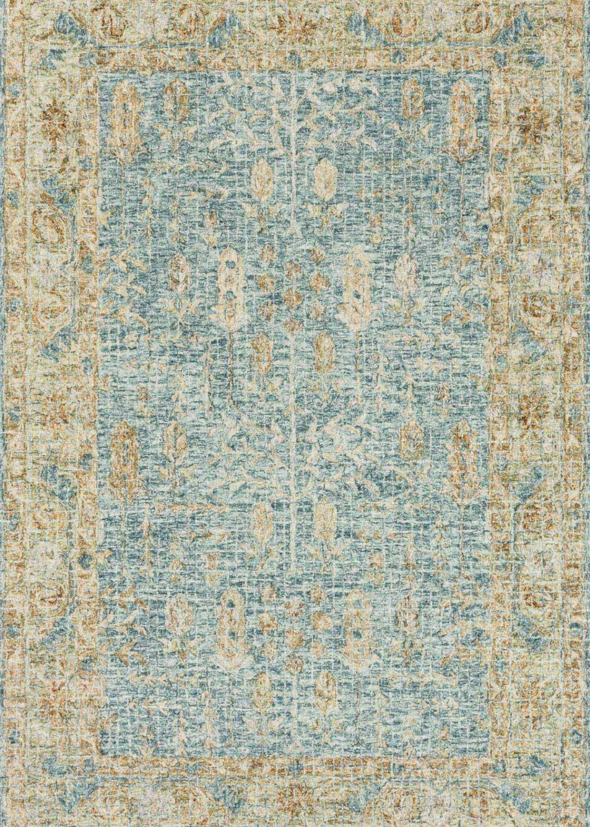 Loloi Julian JI-05 Blue/Gold Area Rug | Carpet Exchange