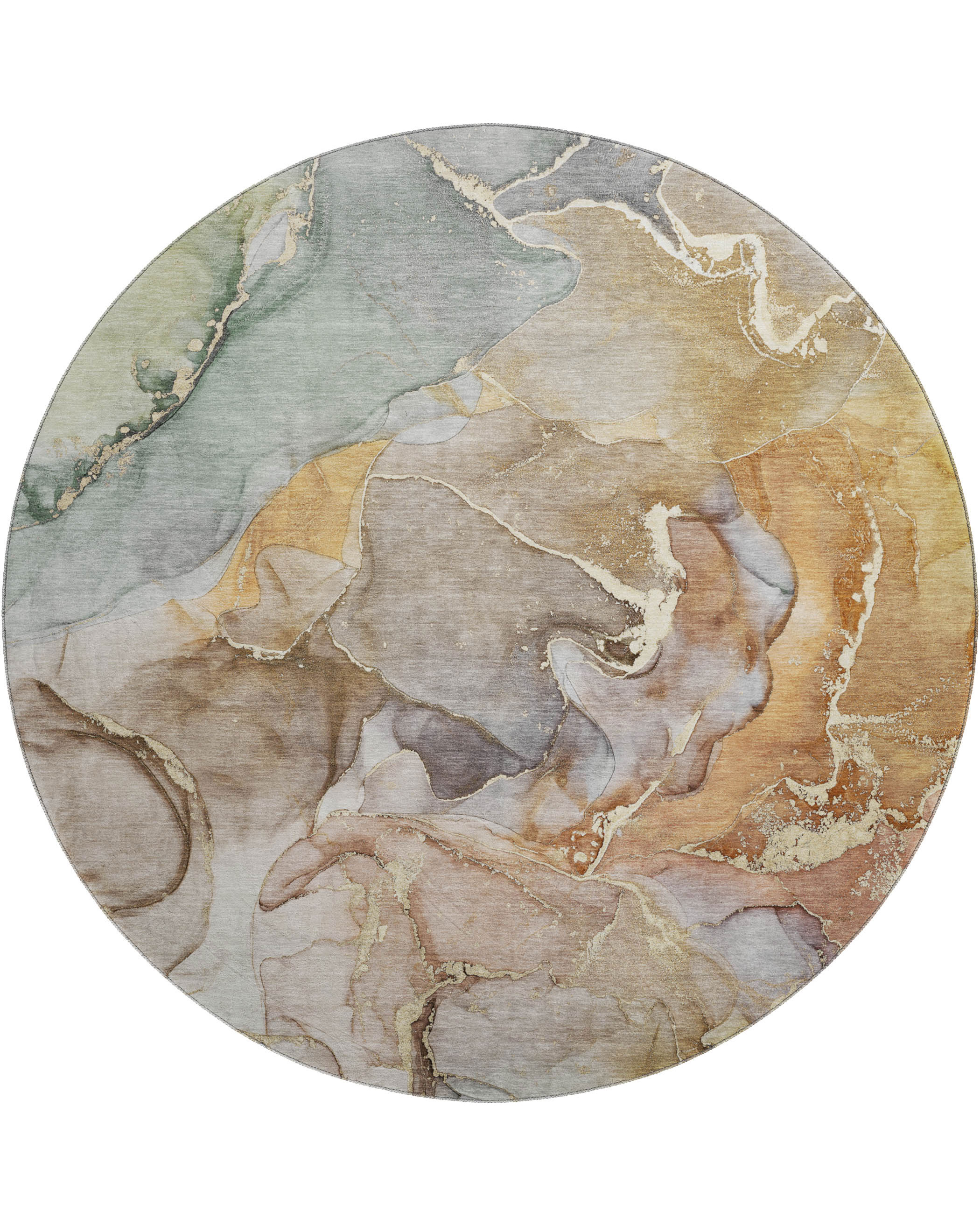 Dalyn Odyssey OY1 Taupe 8' Round Rug | Carpet Exchange