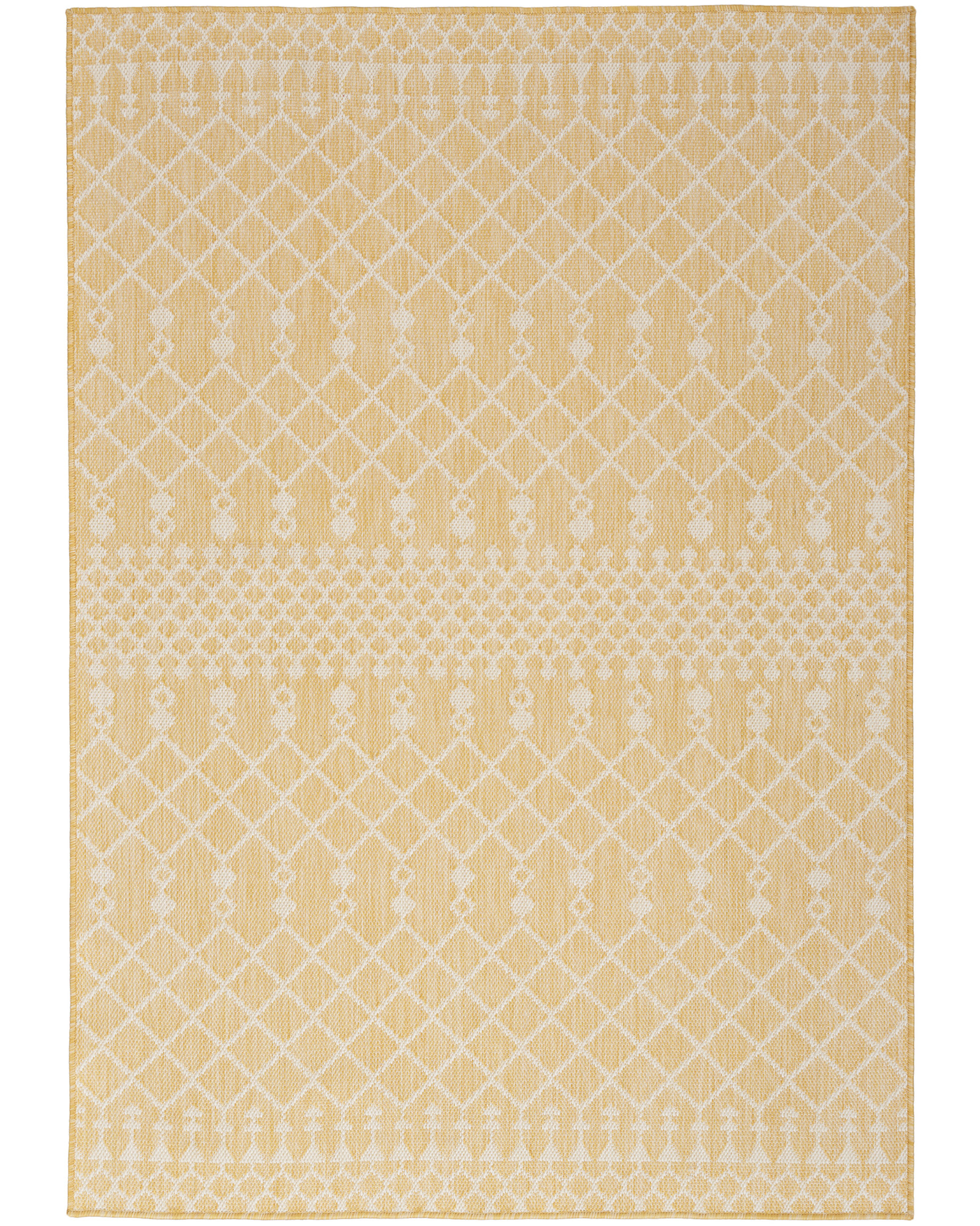 Nourison Positano POS02 Yellow Area Rug | Carpet Exchange