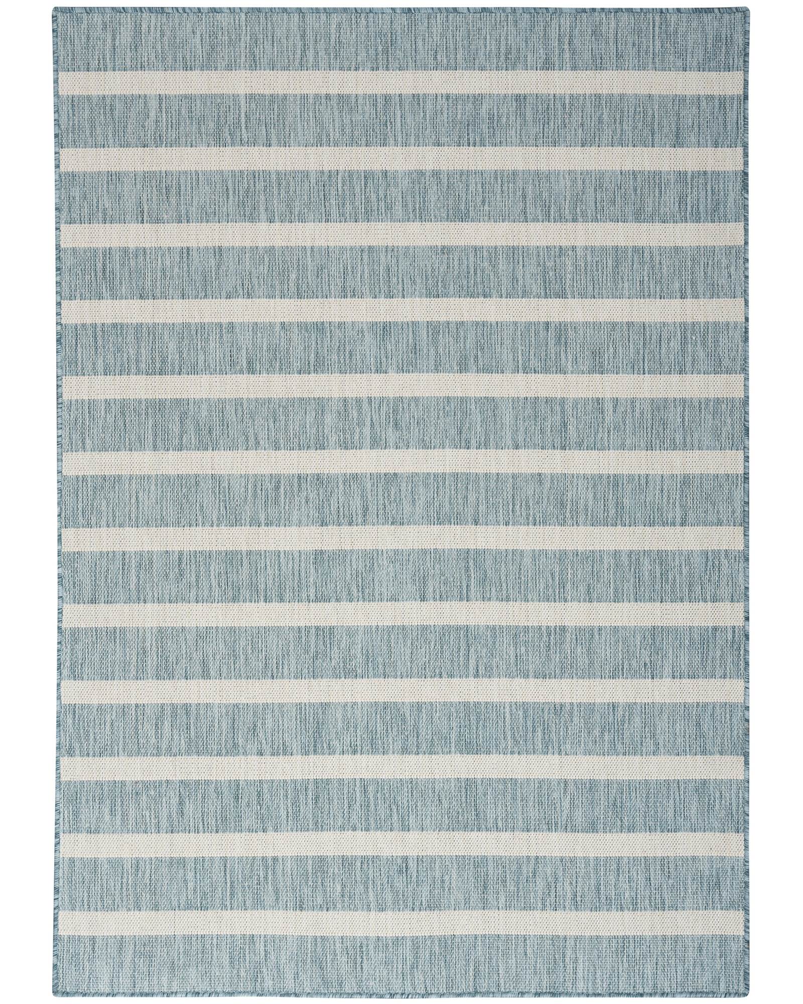 Nourison Positano POS03 Aqua Ivory Rug | Carpet Exchange