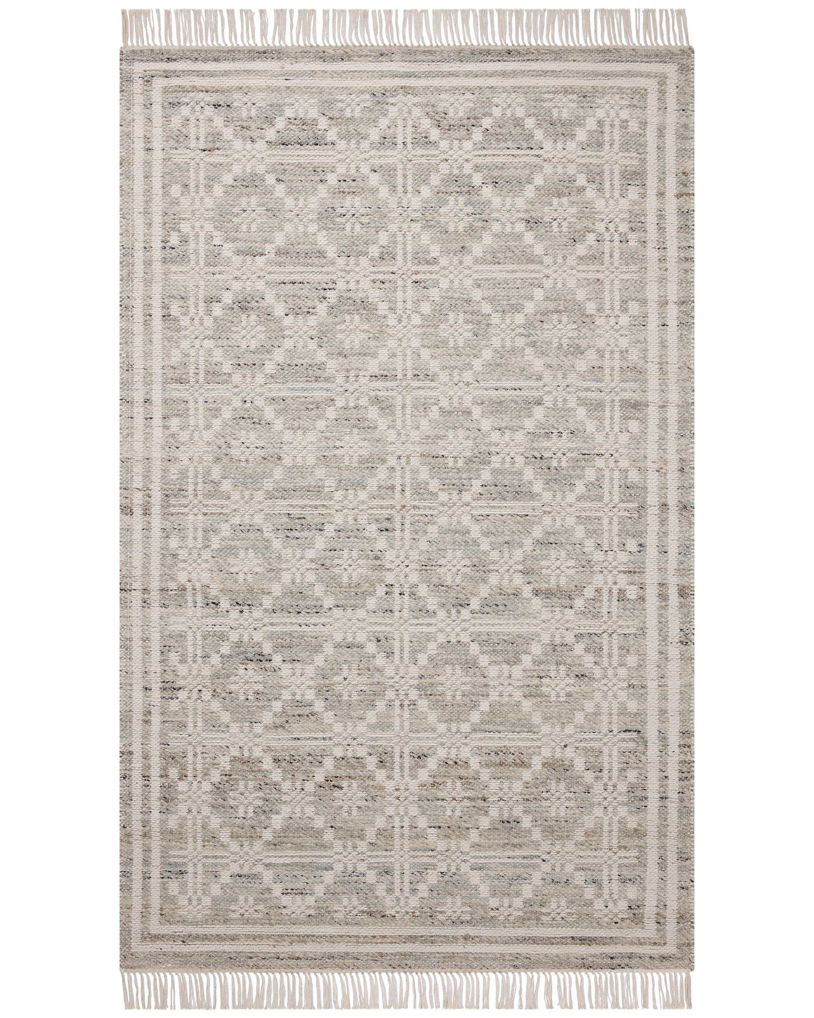 Loloi Rivers RIV-02 Lagoon/Ivory Area Rug | Carpet Exchange