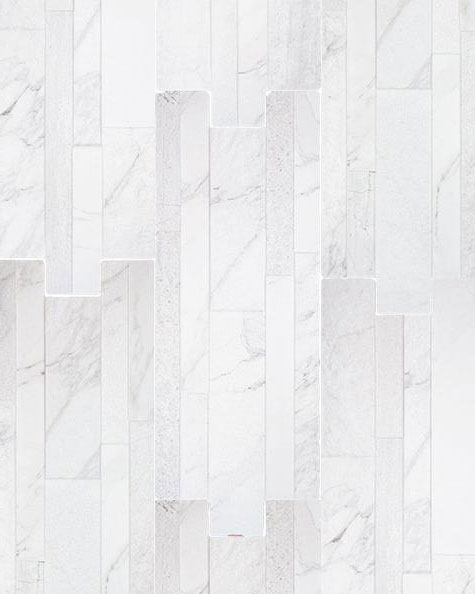 Surface Art Stacked Marble Bianco Tile | Carpet Exchange