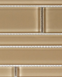 Surface Art Translucent Clear Glass Simply Beige Tile