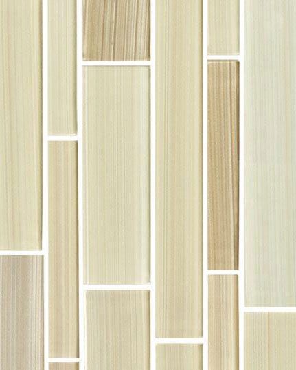 Surface Art Translucent Fresco Glass Brushed Bamboo Tile