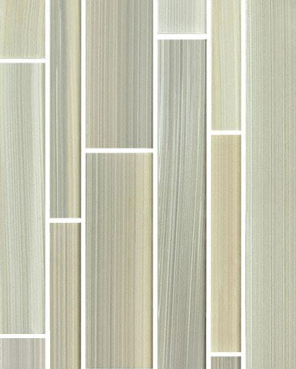 Surface Art Translucent Fresco Glass Brushed Basil Tile